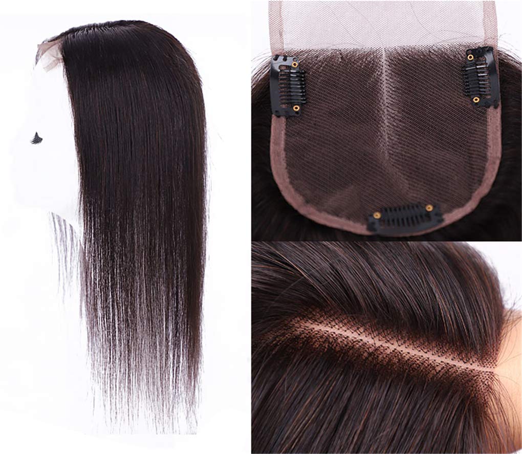 Amazon.com : 4"x4" Clip in Middle Part Lace Closure, Human Hair Hand ...