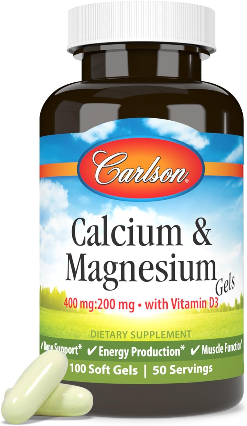 Amazon.com: Carlson - Cal-Mag Gels, 2:1 Calcium to Magnesium Ratio ...