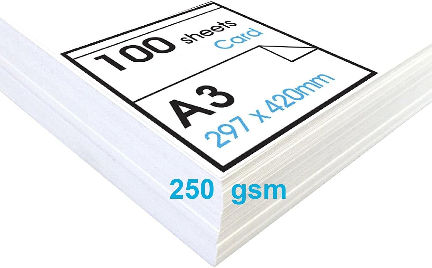 PROTECTAFILE A3 Super Thick White Card 250gsm Beer Mat Craft Pulp Board ...