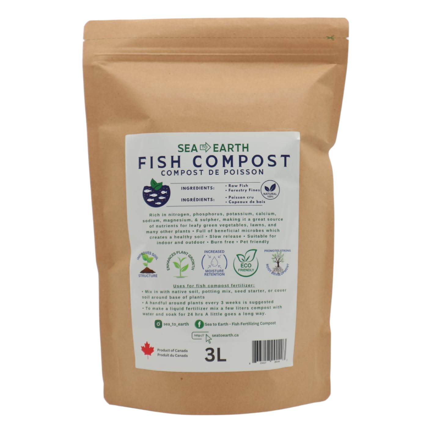 Fish Fertilizer Compost - Sea to Earth's Fish Fertilizing Compost ...