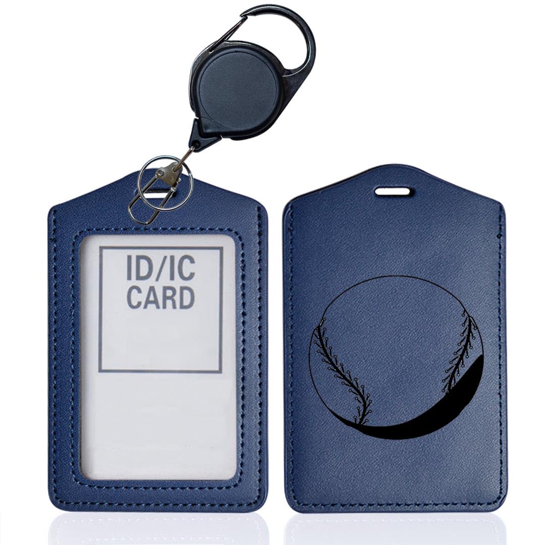 Amazon.co.jp: パスケース リールキーホルダー付 ネイビー 定期入れ IC IDカード入れ 紛失防止 70cm伸びる 社員証入れ 通学 通勤 passcase スポーツ 野球 ...