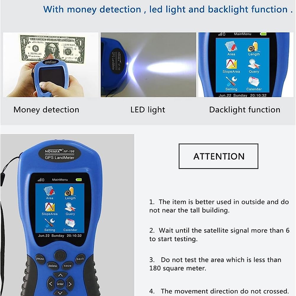 Gps Hiking Portable GPS Land Area Measurer - Handheld Surveying ...