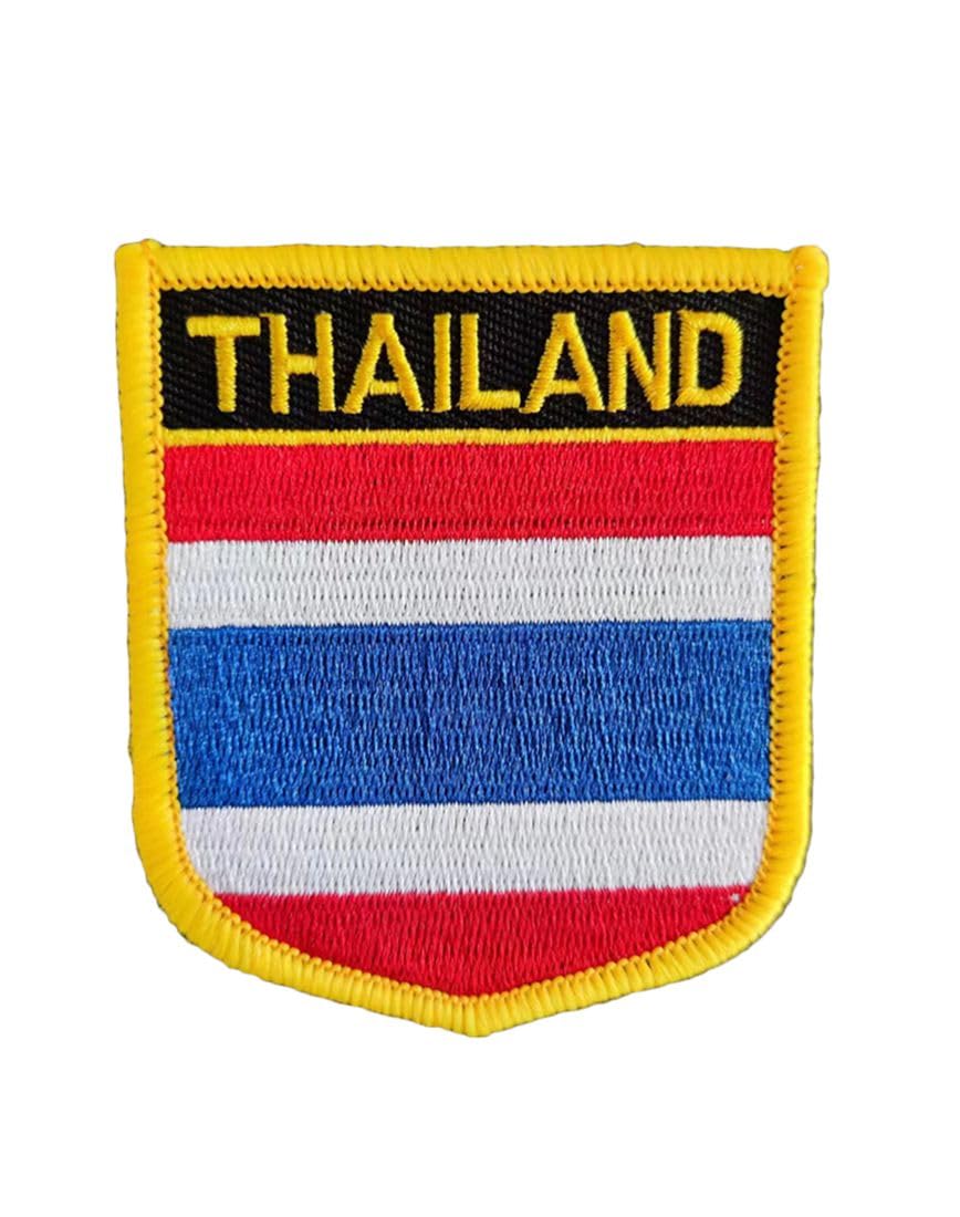 Amazon.com: Ruoming 1 PCS Thailand Flag Patches Iron On or Sew On Embroidered Tactical Military ...