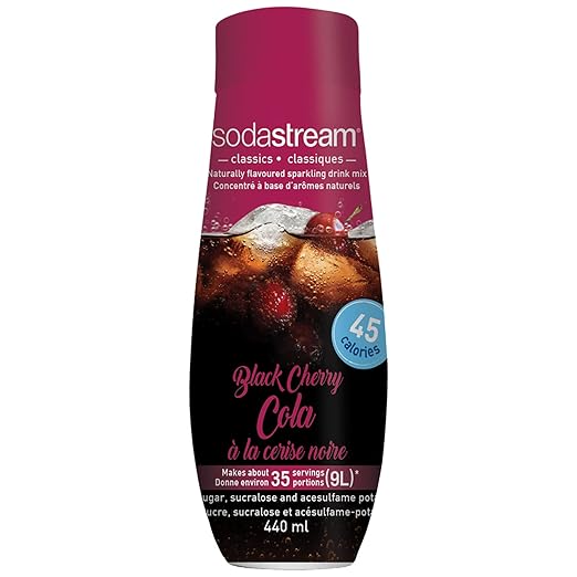 Amazon.com: SodaStream Black Cherry Cola Syrup, 14.8 Fluid Ounce ...