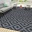 SAND MINE Waterproof Outdoor Rug 4x6 ft, Reversible Mats, Modern Area ...