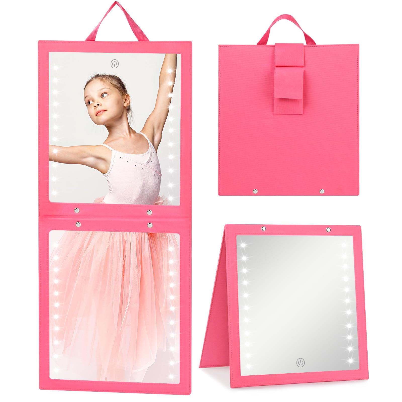 Amazon.com: Fabuday Lighted Hanging Mirror for Dance Backstage ...