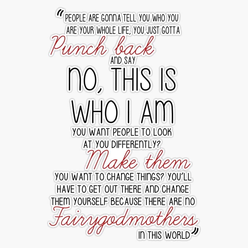 Amazon.com - Once Upon a Time - Emma Swan Quote Red Bumper Sticker ...