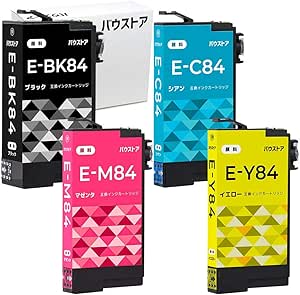 Amazon.co.jp: 【バウストア】 IC4CL84 IC84 虫めがね エプソン EPSON 互換 インクカートリッジ 4色 対応機種：PX-M780F / M781F : パソコン・周辺機器