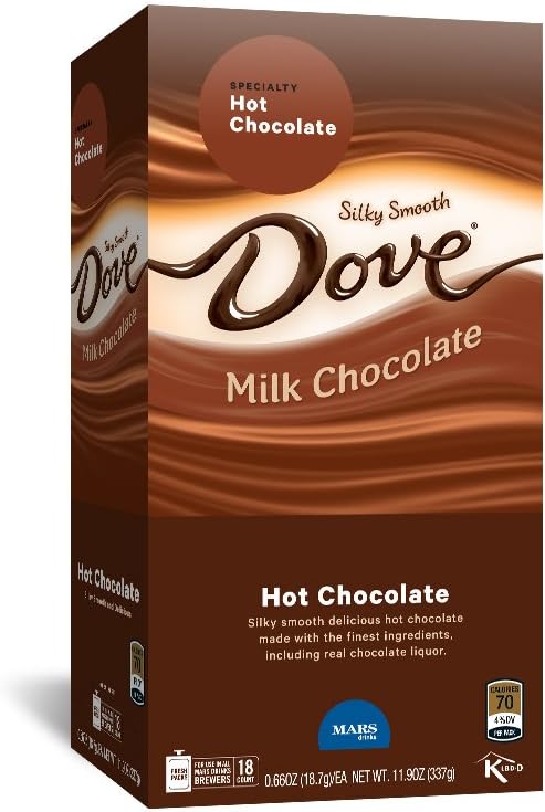 Amazon.com : DOVE Hot Chocolate Single Serve Freshpacks for MARS DRINKS ...
