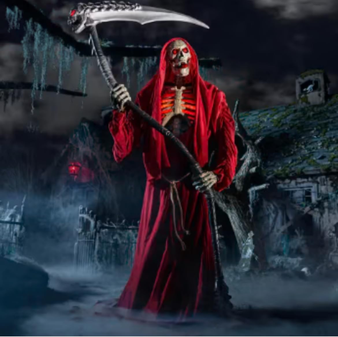 Amazon.com : Holiday 8 ft. Animated Smoldering Reaper of Souls : Patio ...