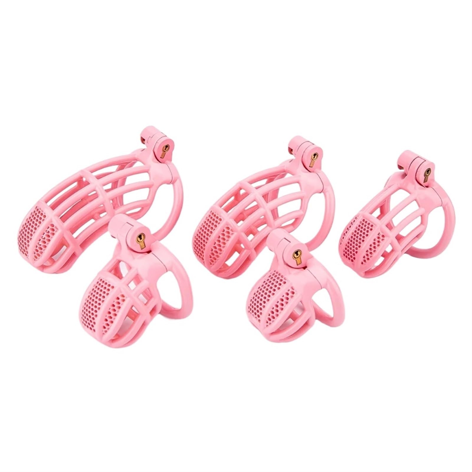 Honeycomb Pink Cock Cage Male Chastity Device Cage Penis