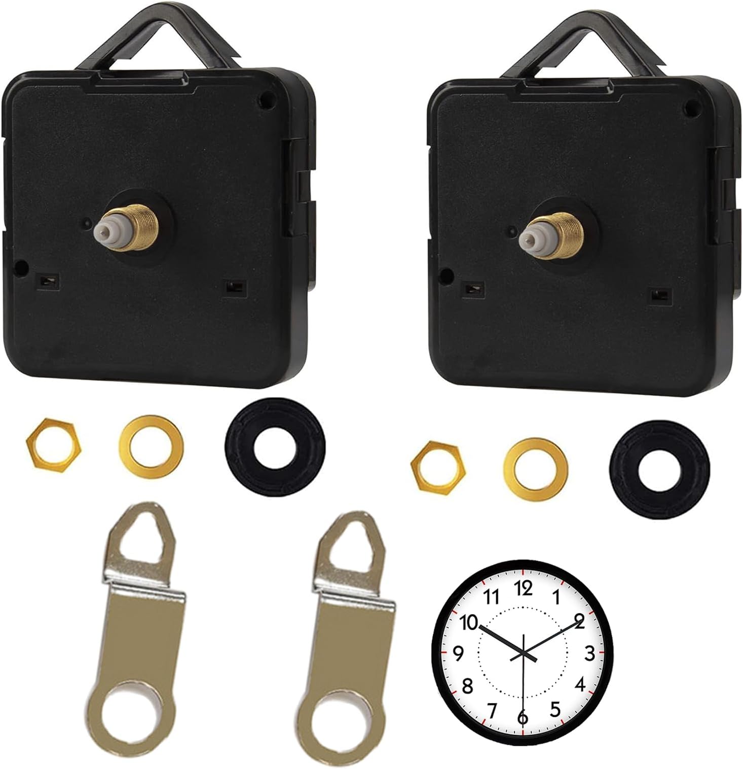 VDFJEK 2 PCS Clock Mechanisms Battery Powered, Quartz Clock Mechanism ...