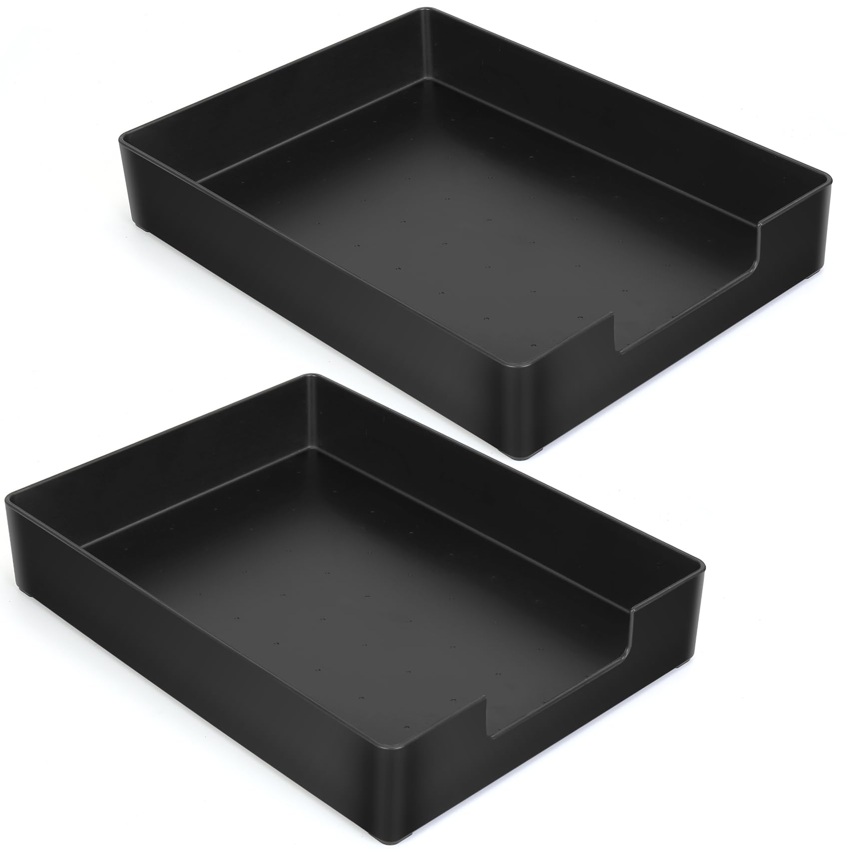 Amazon.com: EsOfficce Letter-Size Tray, 2PCS Plastic Stackable A4 Paper ...