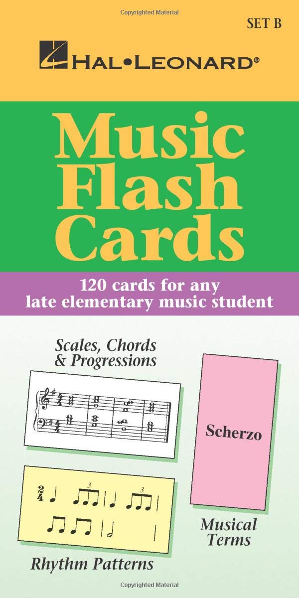 Music Flash Cards: 120 Cards for any Late Elementary Music Student ...
