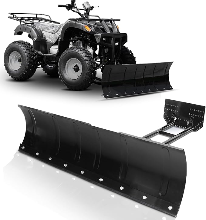 Amazon.com: IGLDIPUO ATV Snow Plow Kit 45 Inch Adjustable Black Polaris ...