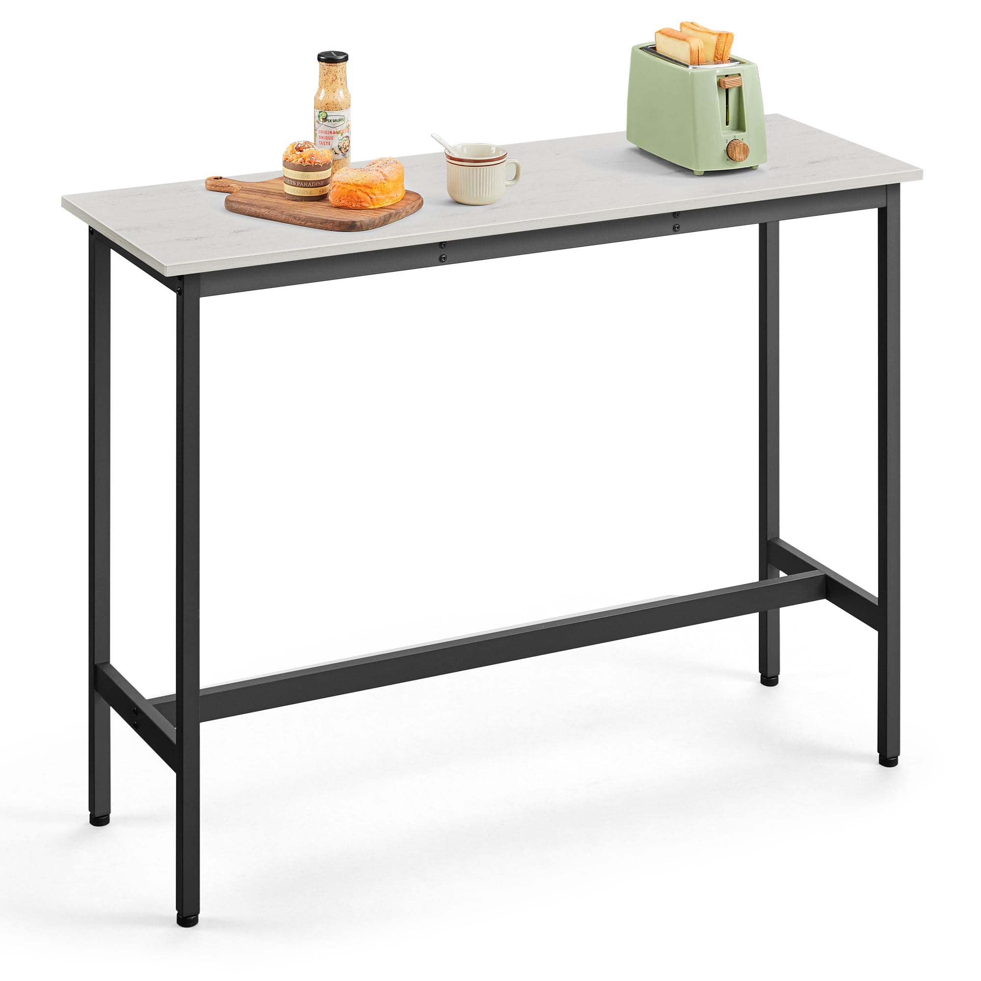 Amazon.com: VASAGLE Bar Table, Narrow Long Bar Table, Kitchen Dining ...