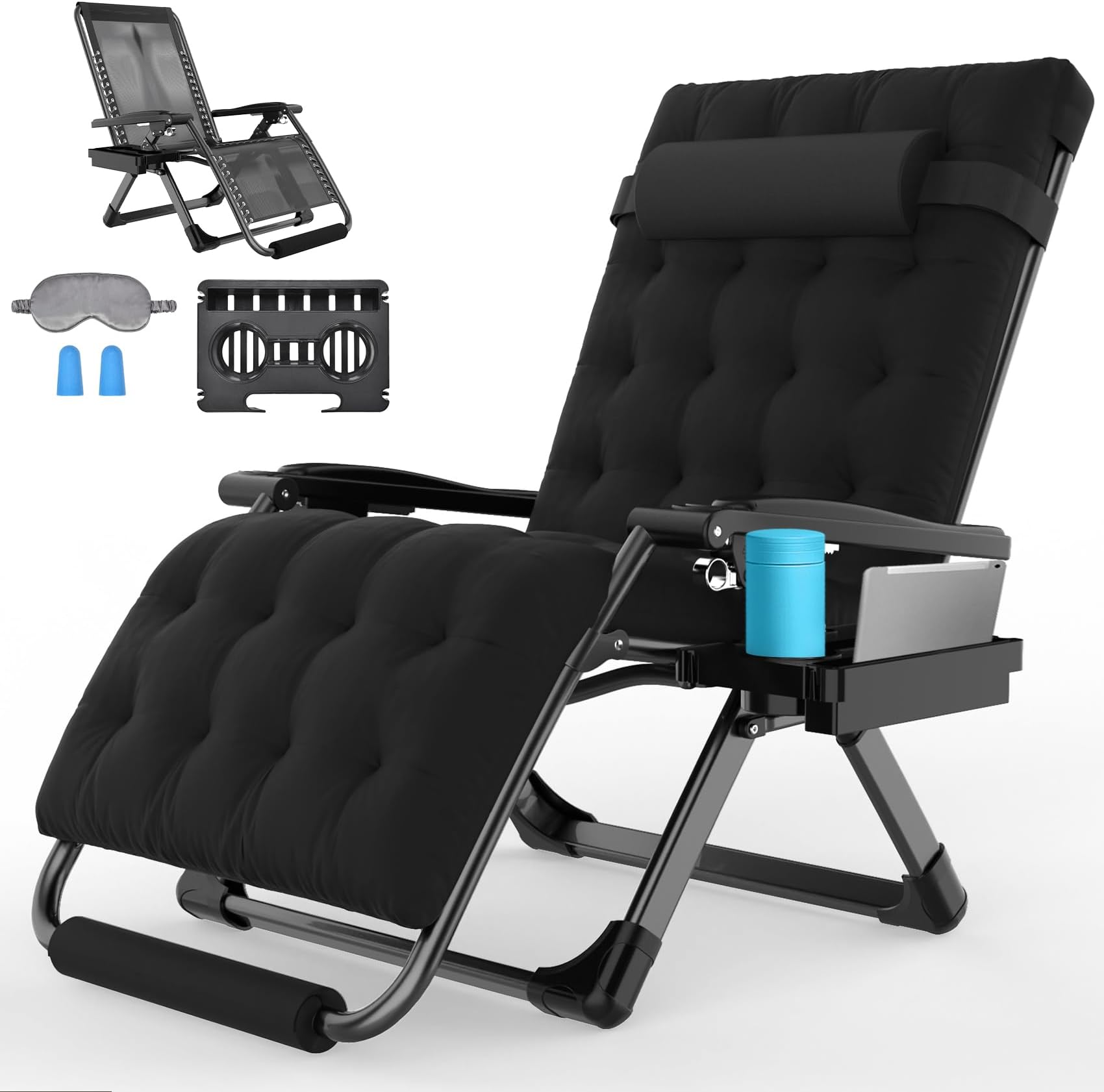 Amazon.com : Suteck Oversized Zero Gravity Chair, XXL 33in Anti Gravity ...