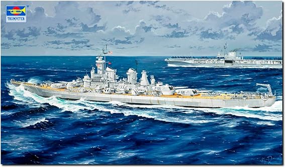 Amazon.com: Trumpeter 1/350 American Battleship BB-67 Montana Plastic ...