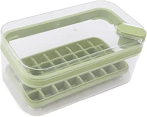 Amazon.com: Ice Making Box, Unique Gift Plastic Ice Tray 32 Grids Easy ...