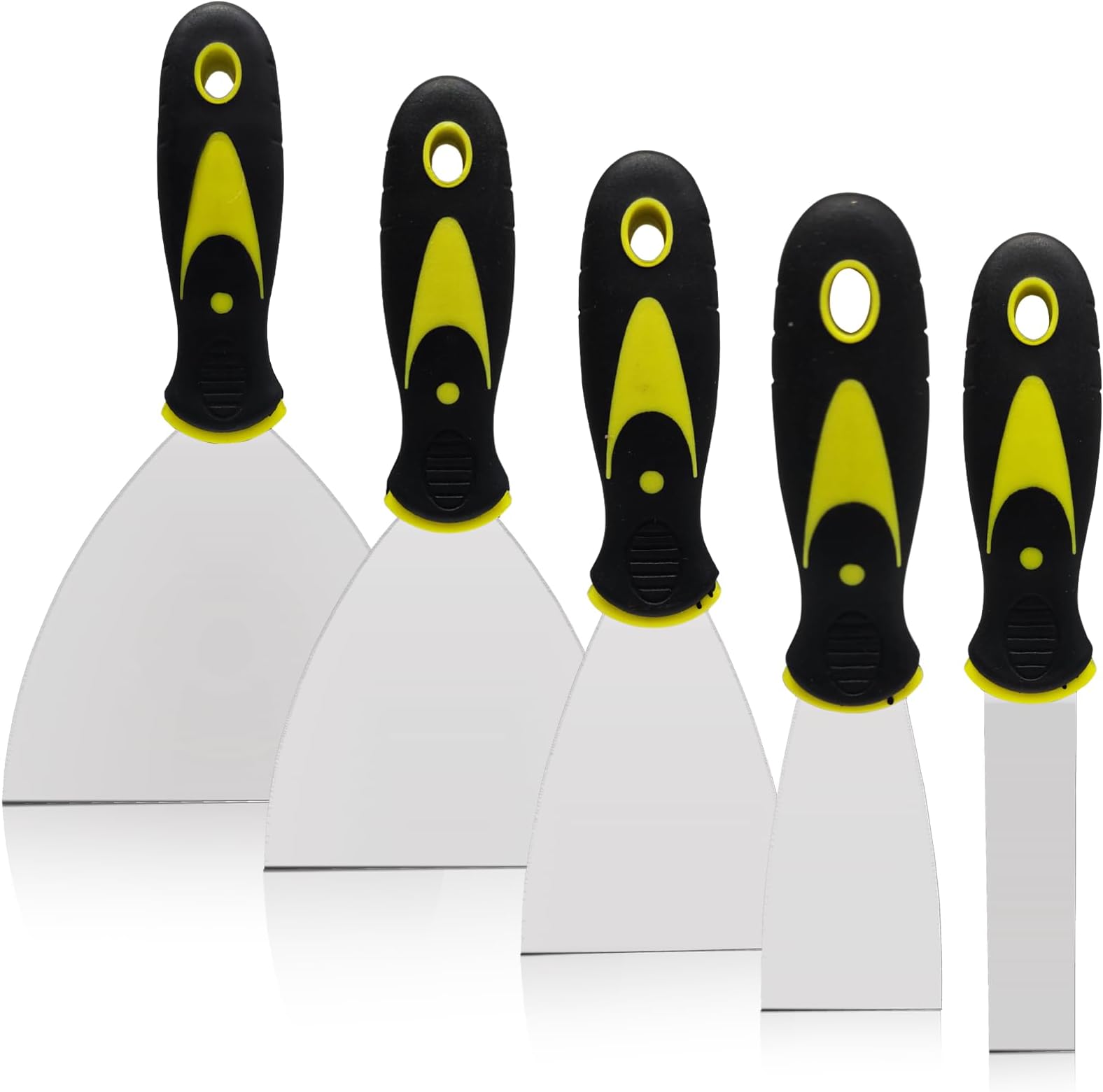 Listenman Putty Knife Set, 4 PCS (2,3,4,6 inch) Spackle Putty Knives ...