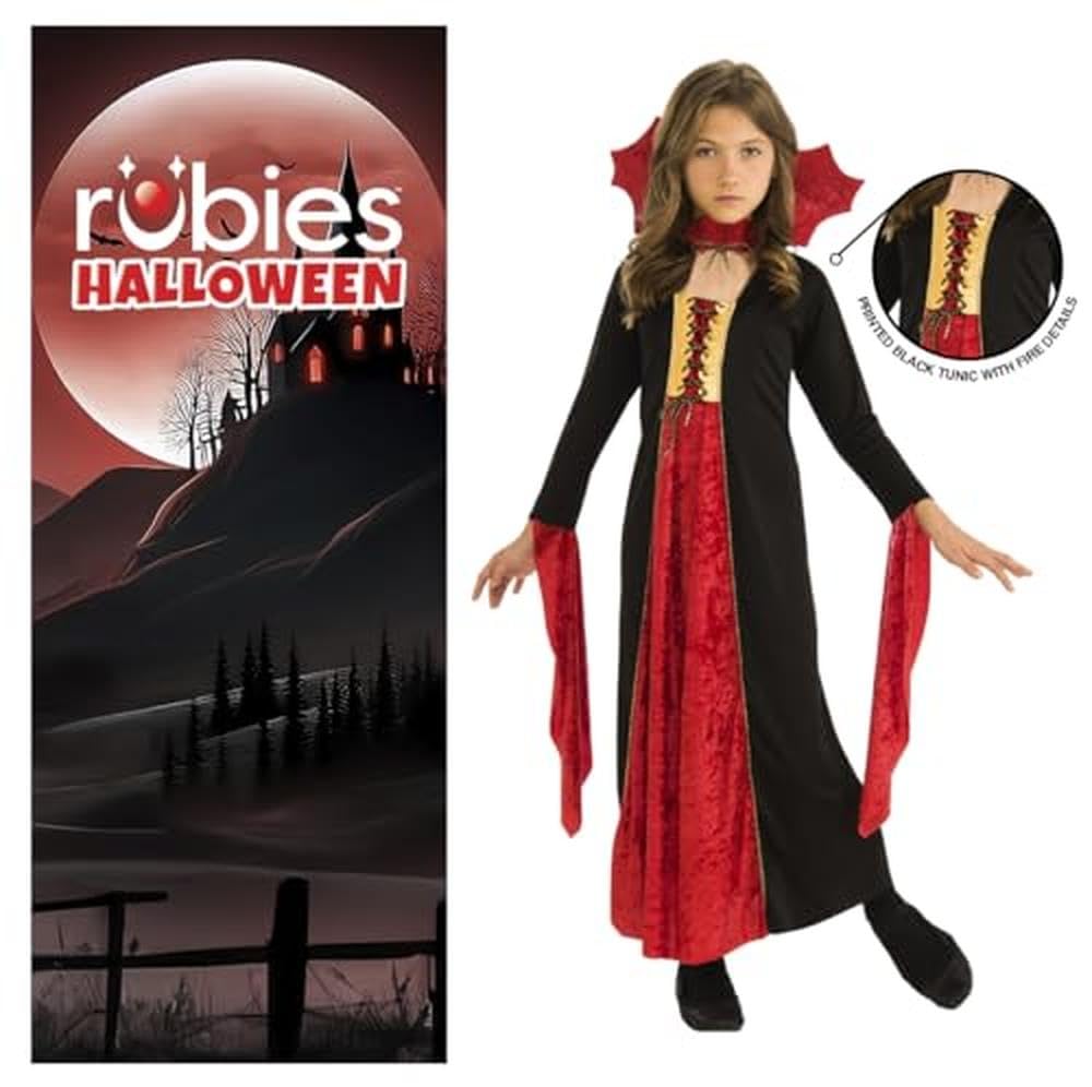 Rubies 881029S Official Gothic Vampires Velvet Dress, Small Halloween ...