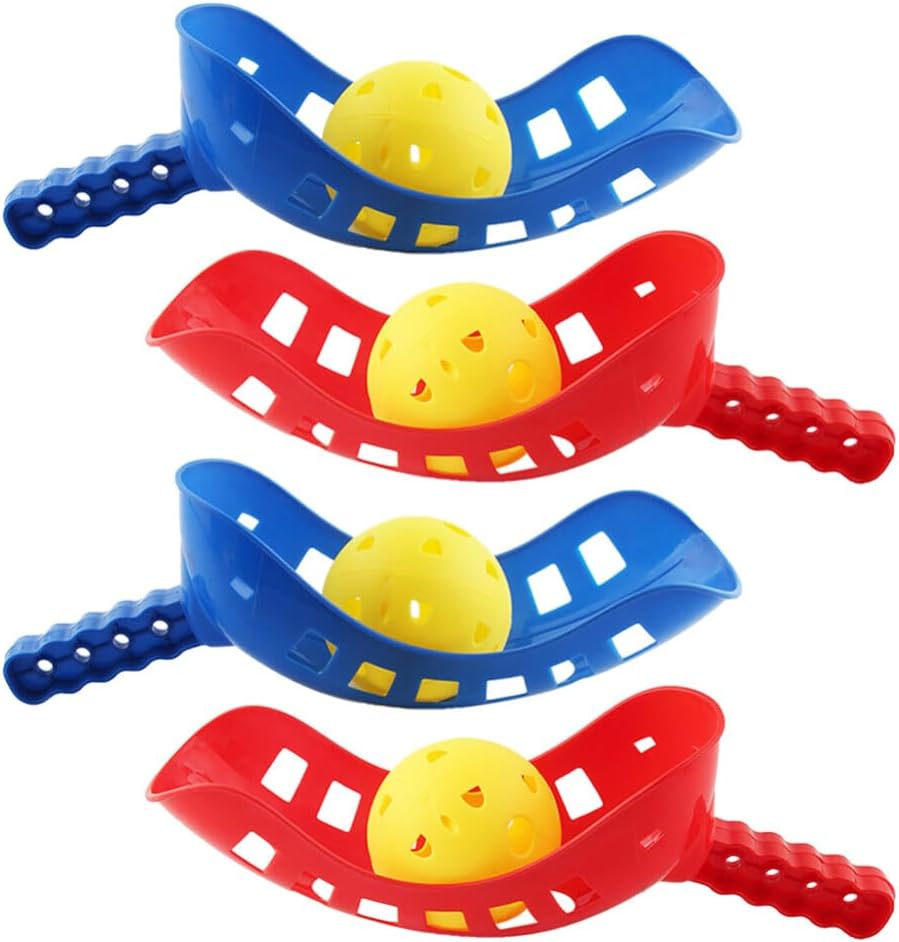 Amazon.com: Abaodam 2 Sets of Sports Scoop Ball Game, Scoop Toss and Catch Ball Set Includes 4 ...