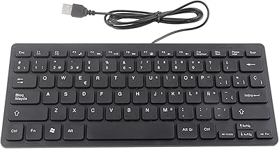Amazon.com: FOSA Spanish Keyboard USB Wired Keyboard Spanish 78 Keys ...