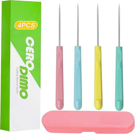 Amazon.com: CeroDimo 4 Pcs Cookie Scribe Needle Tool Set, 5.2-Inch ...