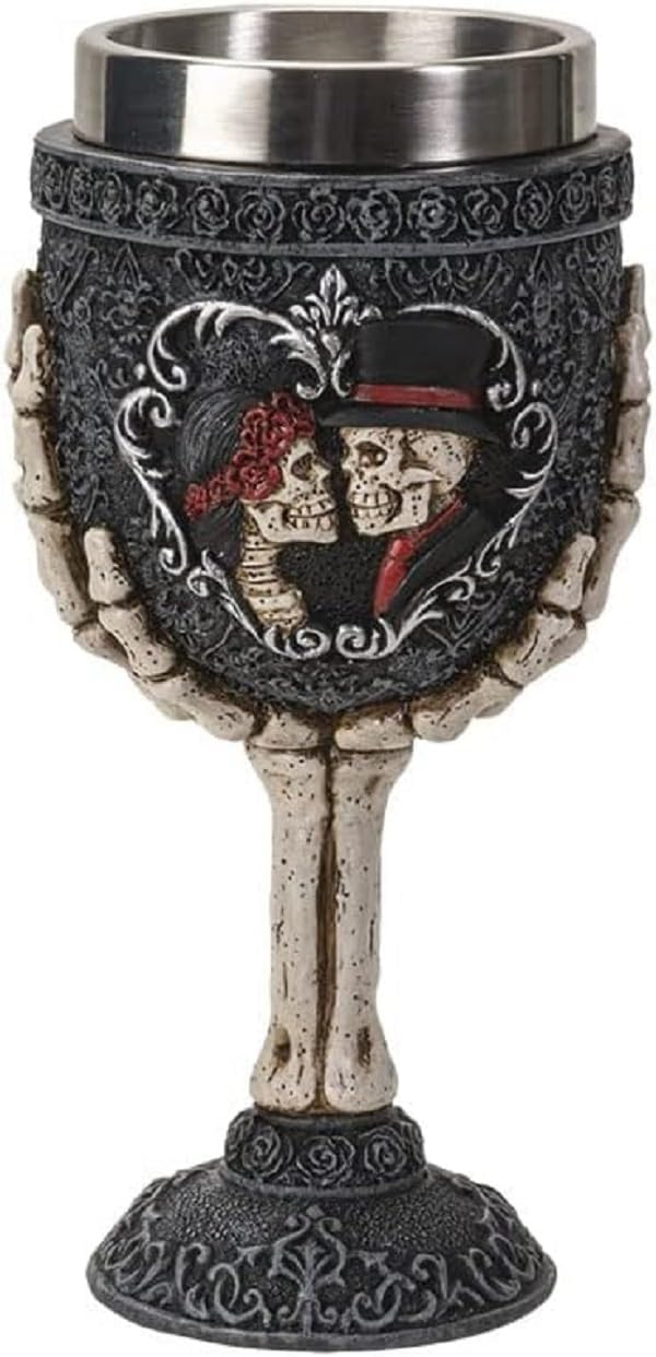 Amazon.com | Pacific Giftware Skeleton Couple Goblet, 7-inch Height ...
