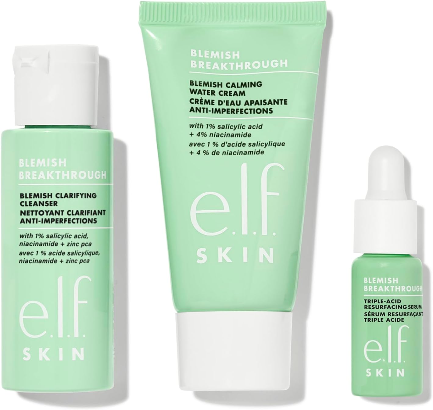 Amazon.com: e.l.f. SKIN Blemish Control Basics, 3-Step Travel Size ...