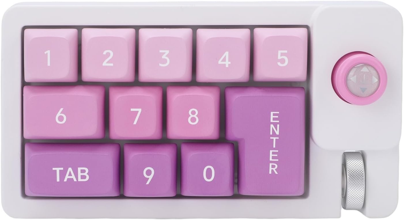 Wired Mechanical Number Pad, Type C Hot Swappable Numpad Keyboard with ...