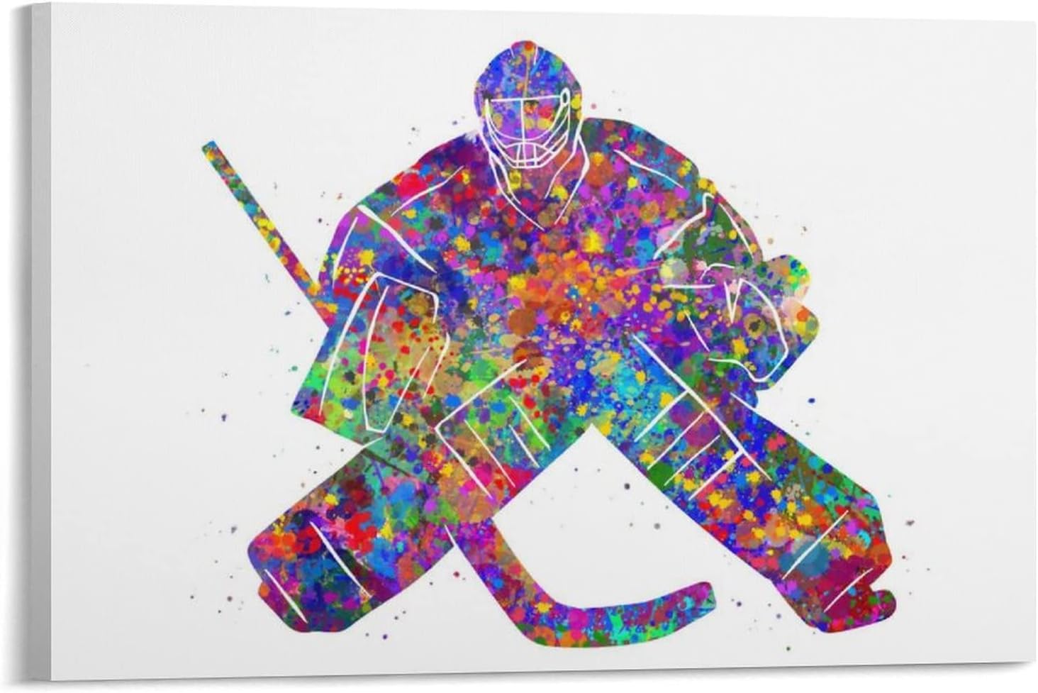 Amazon.com: Lce Hockey Goalie Canvas Art Poster And Wall Art Picture ...