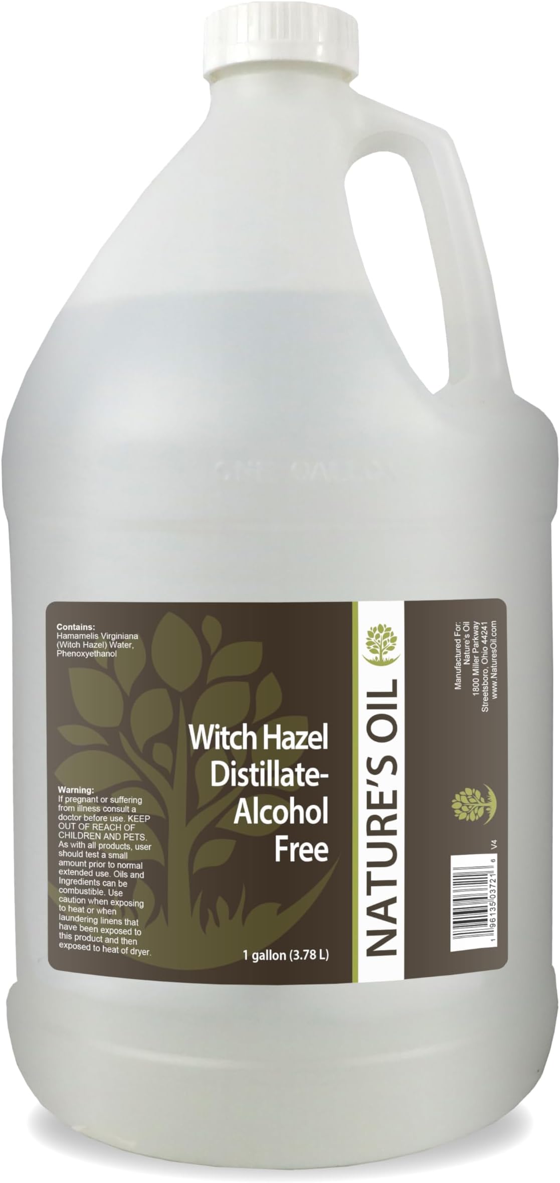 Amazon.com: Nature's Oil Distillate-Alcohol Free Witch Hazel, Fragrance ...