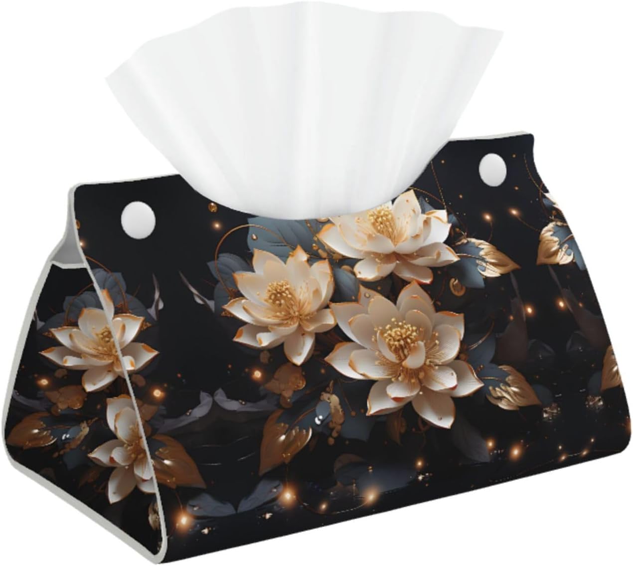 Amazon.com: BROLEO Leather Tissue Box Cover Foldable Storage for Desk ...