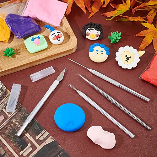 UNICRAFTALE 8Pcs Pottery Clay Sculpting Modeling Tool Sets 13.5-39mm ...