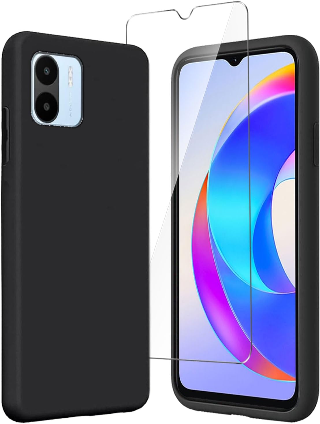 NONOBT Case Compatible with Xiaomi Redmi A1 / Redmi A2 (6.52") Black ...