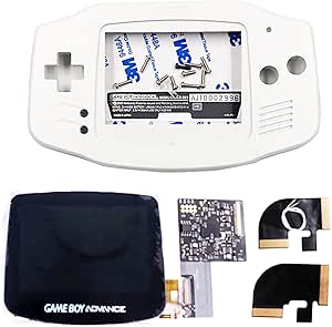 Amazon.com: Sunvalley New DIY GBA IPS Screen Mod Kit + White Housing Shells Set Replacement ...