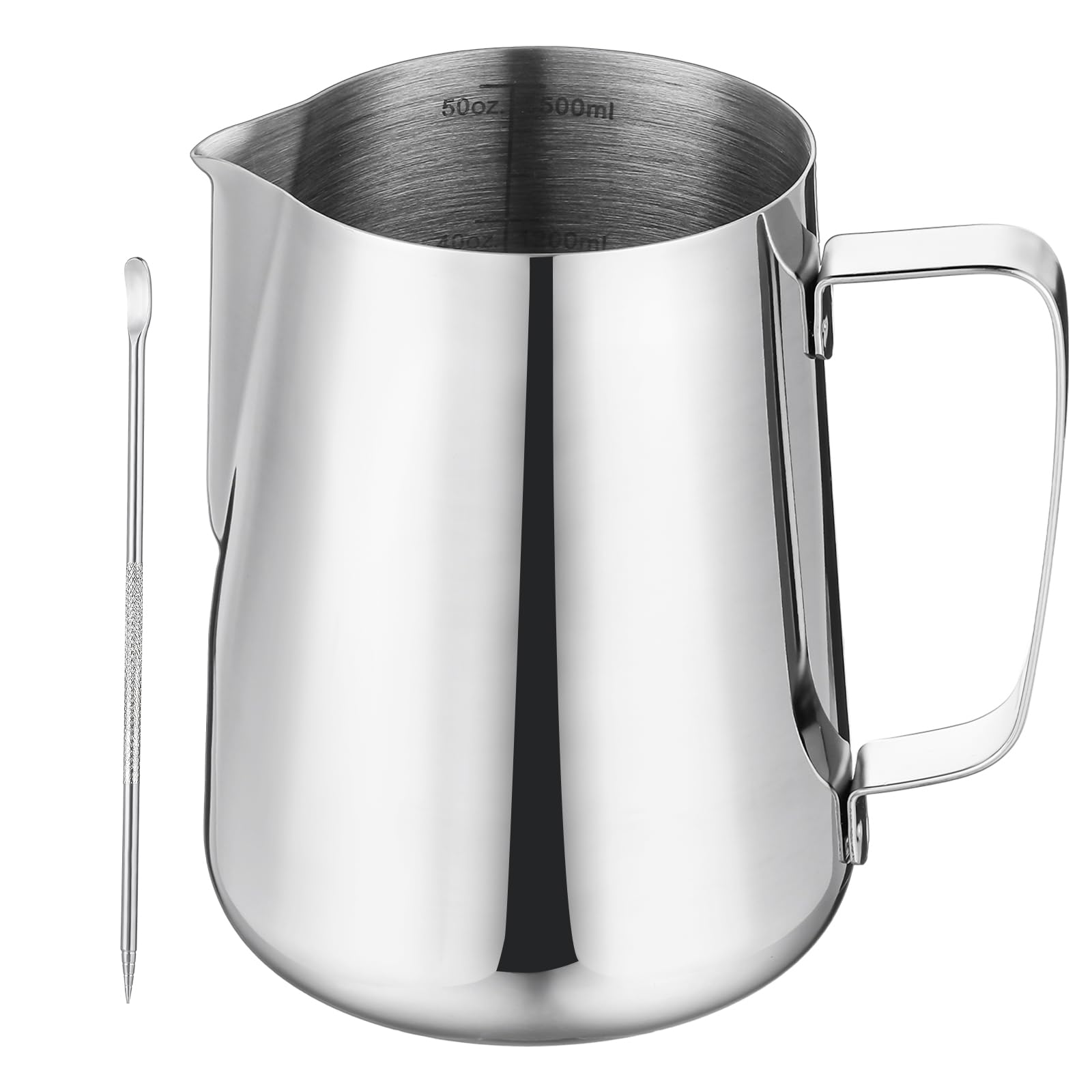 Amazon.com: Milk Frothing Pitcher 50oz- Espresso Steaming Pitcher ...