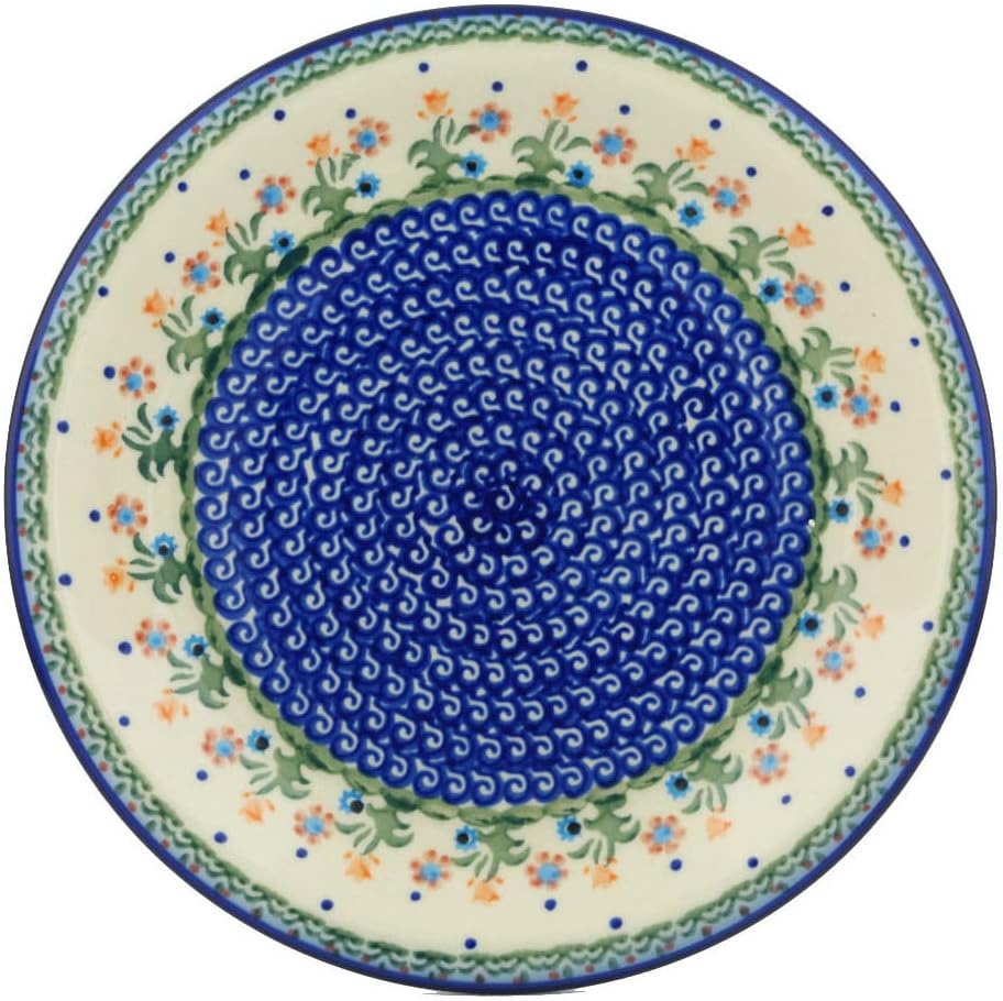 Amazon.com | Polish Pottery Plate - 10" Dinner - Silver Lace: Dinner Plates