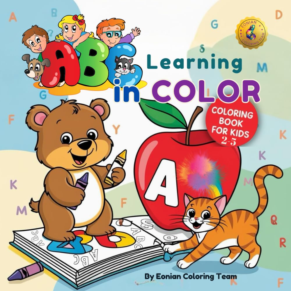 Amazon.com: ABC Learning in Color: A Fun Alphabet Coloring Book for ...