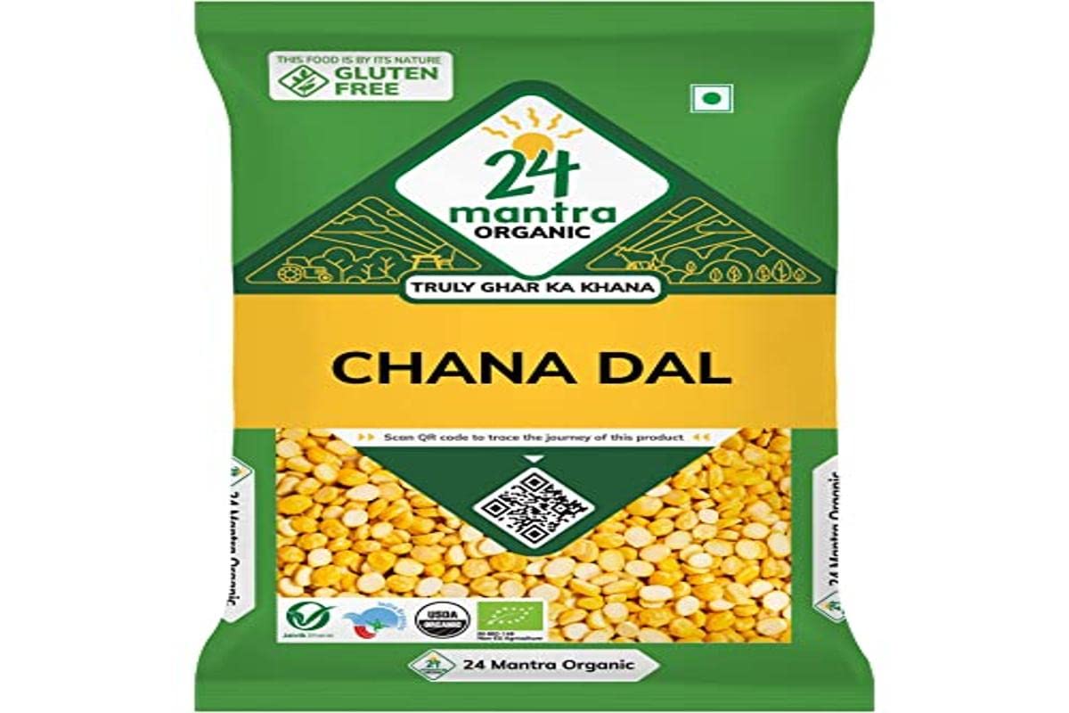 Amazon.com : 24 Mantra Organic Unpolished Bengalgram/Kandi Pappu/Chana ...