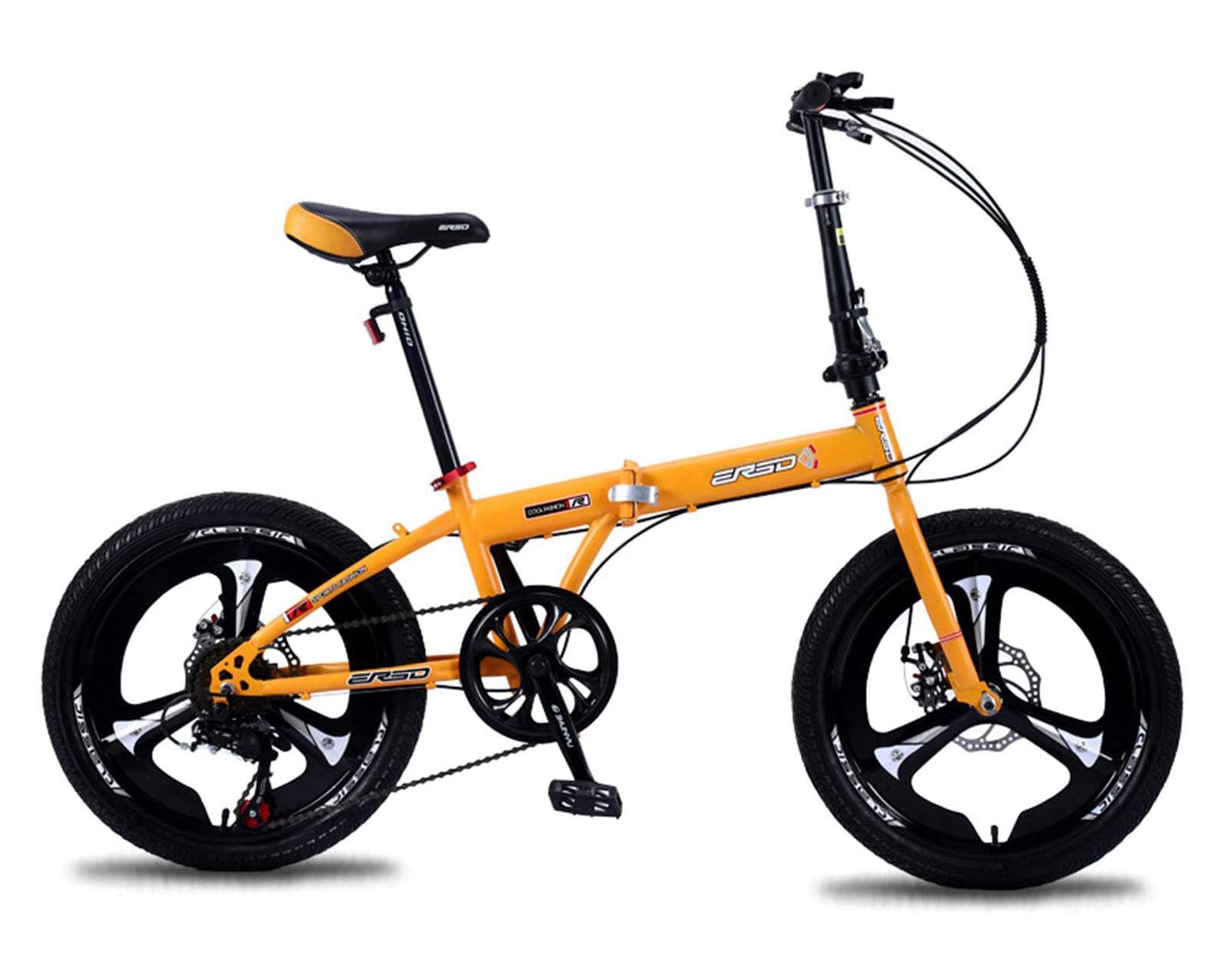Buy DRAKE18 Folding Bike City Bike, 20 Inch 7 Variable Speed Ultralight ...