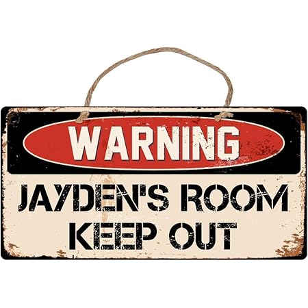 Amazon.com: Cortan360 A488 Jaydens Room Keep Out 4" x 8" Novelty ...