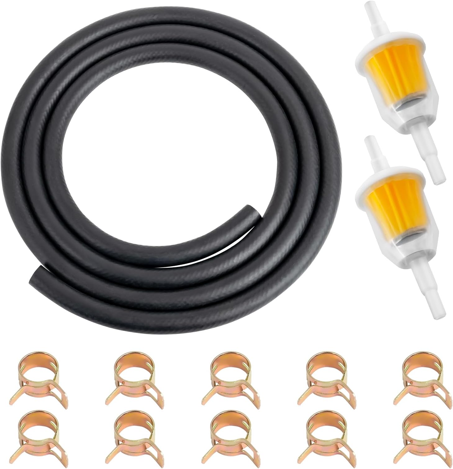 Amazon.com: wyevee 5/16 inch- 2m/ 6 Feet Fuel Line Hose with 2 Gas ...