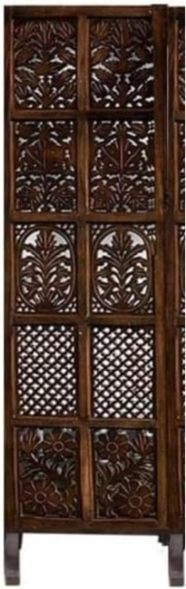 Z.A SAWMIL ART Wooden Room Divider with Stand - Privacy Screen, Support ...
