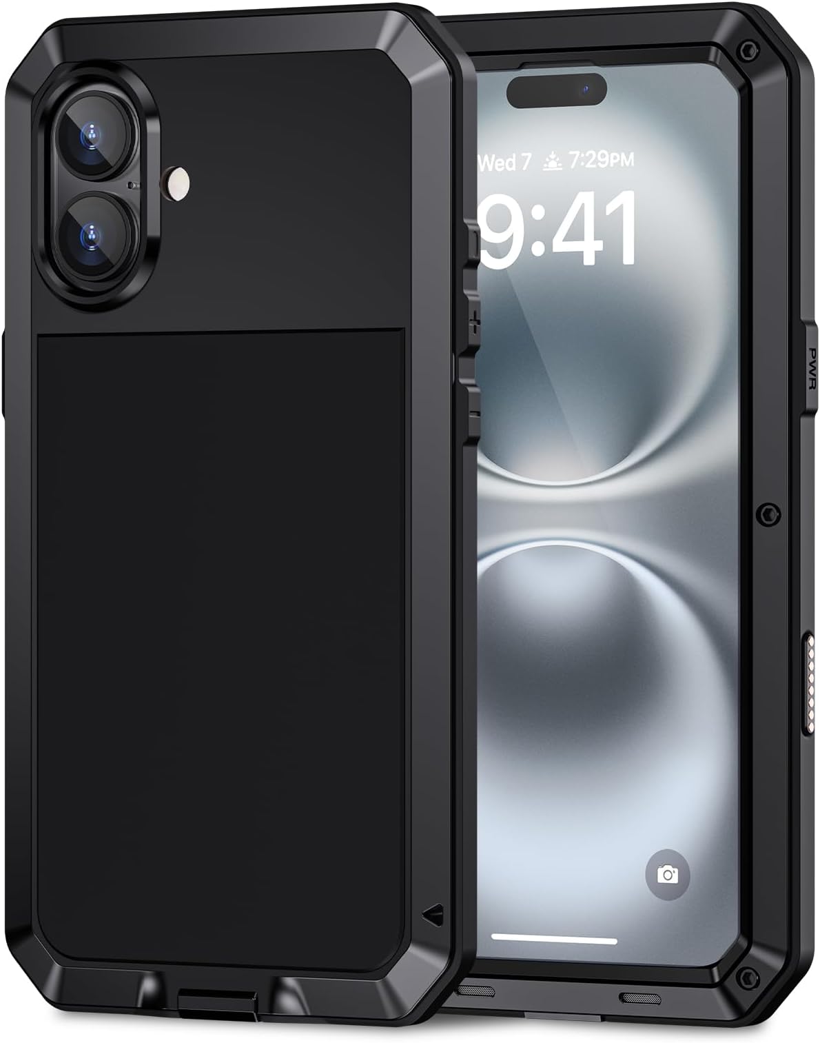 Amazon.com: Lanhiem for iPhone 16 Plus Case, IP68 Waterproof Dustproof Shockproof Cases with ...