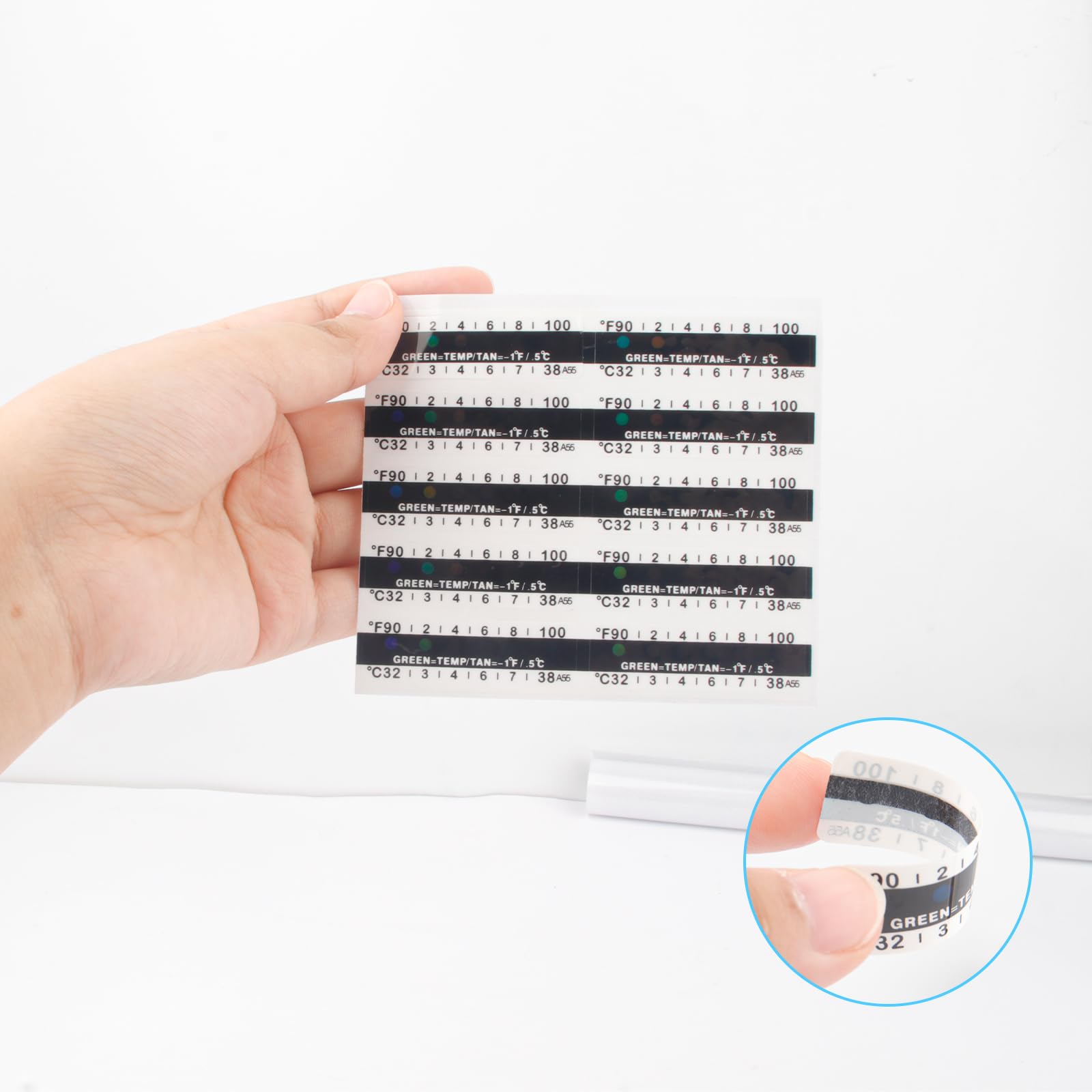 Snapklik.com : 40PCS Temperature Strips Urine Testing Adhesive 90 To ...