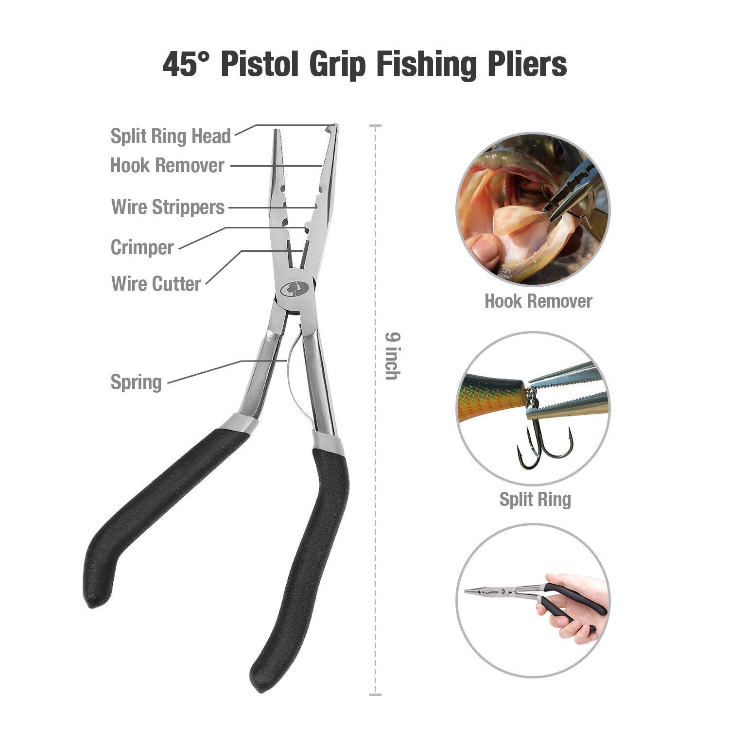 Snapklik.com : Mossy Oak 4pc Fishing Tool Kit - Pistol Grip Fishing ...