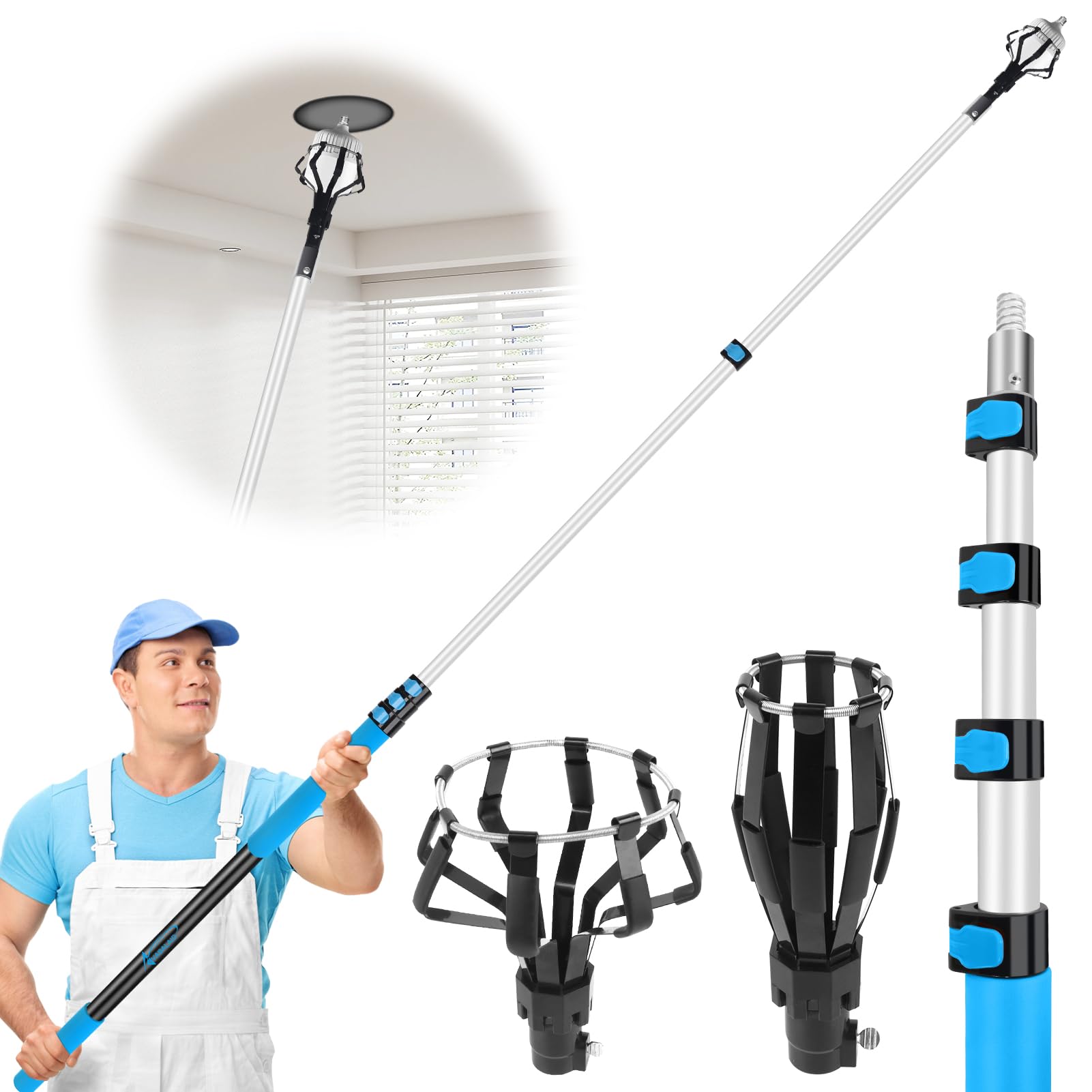 Snapklik.com : 18FT+ Light Bulb Changer Pole Kit Light Bulb Changer For ...