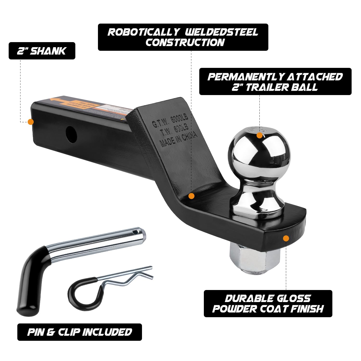 Snapklik.com : Donext Trailer Hitch Mount